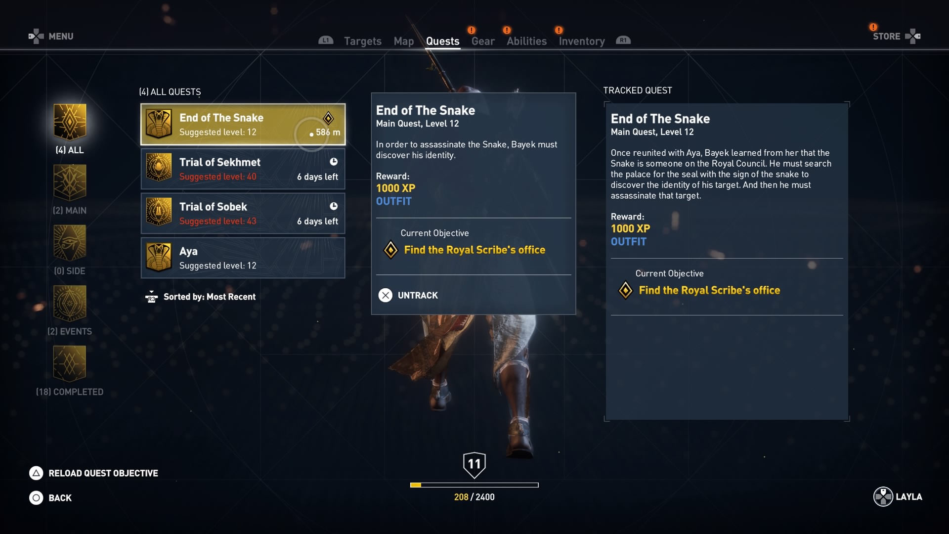 End Of The Snake: Assassin's Creed Origins Walkthrough