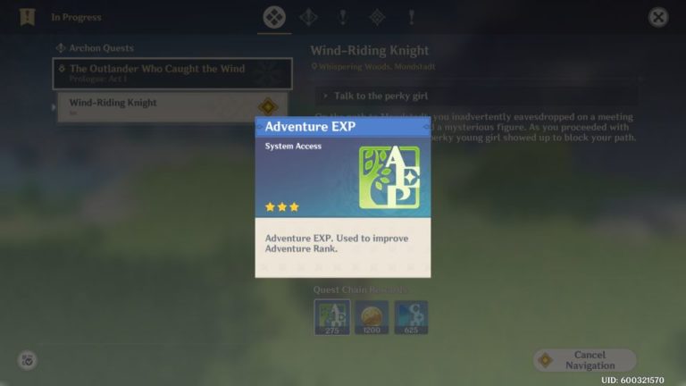 Genshin Impact: How To Increase Adventure Rank