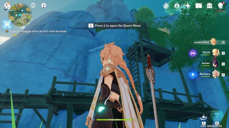 Genshin Impact: Bookworm Swordsman Quest Walkthrough