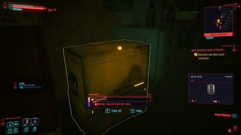 Cyberpunk 2077: Serious Side Effects Walkthrough