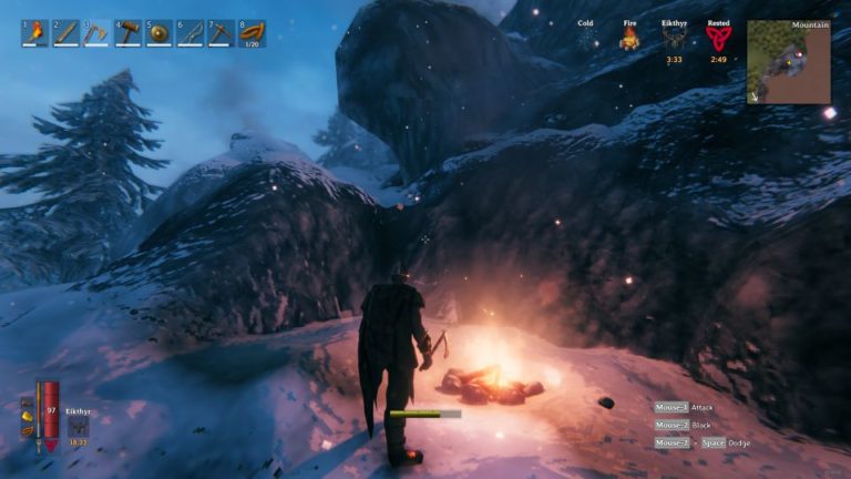 Valheim: How To Stop Freeze Damage In The Mountain Biome