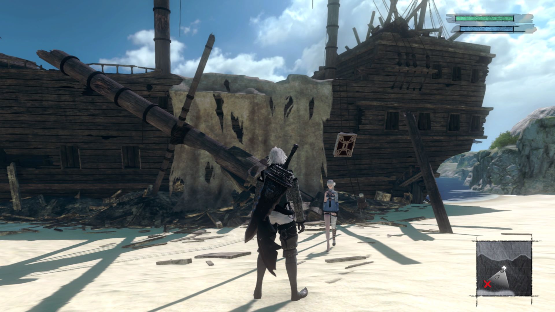 NieR Replicant 1.22: Shipwreck At Seafront Walkthrough