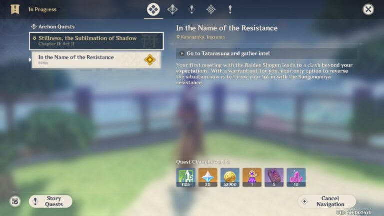 Genshin Impact: In The Name Of The Resistance Walkthrough