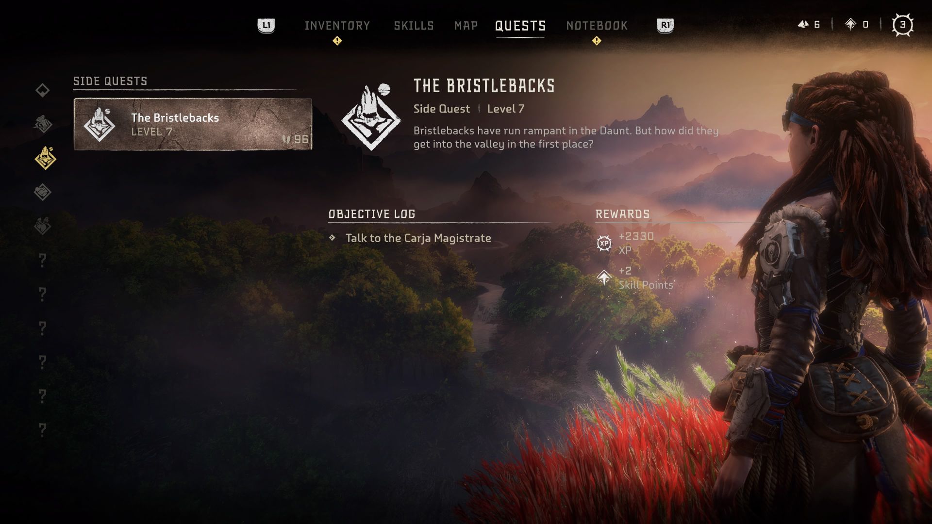 Horizon Forbidden West: The Bristlebacks Quest Walkthrough