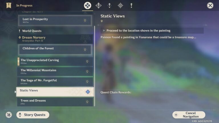 Genshin Impact: Static Views Quest Walkthrough