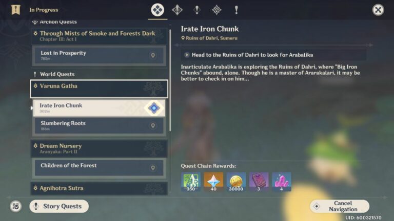 Genshin Impact: Irate Iron Chunk Quest Walkthrough