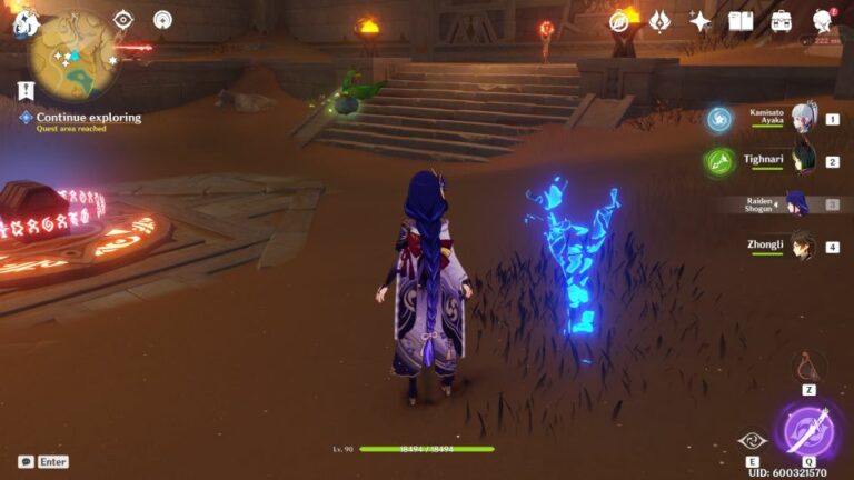 Genshin Impact: Lost In The Sands Quest Walkthrough