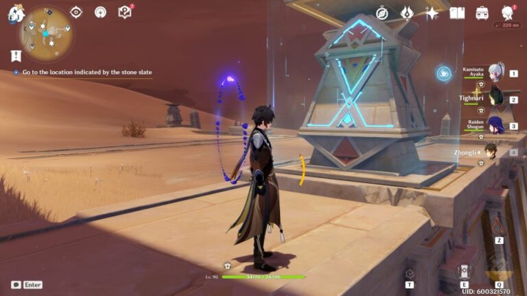 Genshin Impact: Front Of The Mausoleum Of King Deshret Puzzle Guide