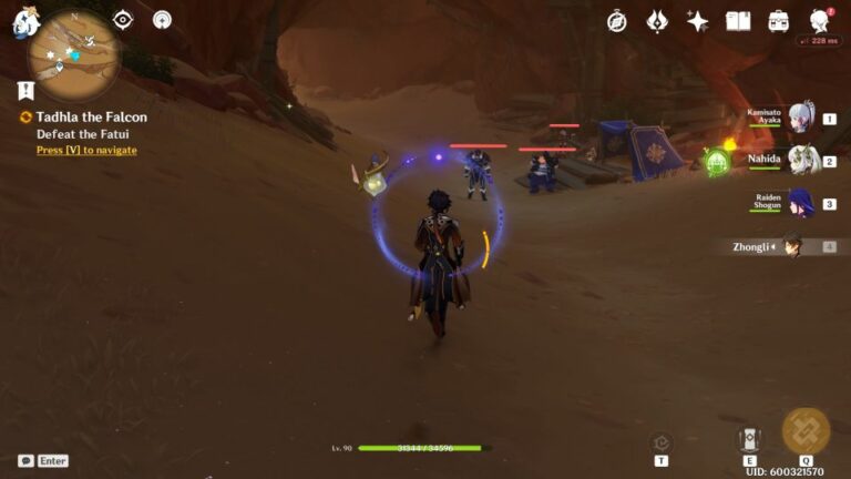 Genshin Impact: Tadhla The Falcon Quest Guide