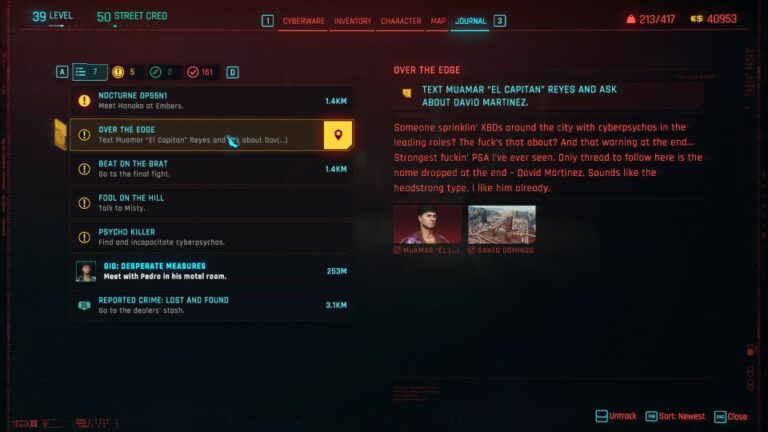 Cyberpunk 2077: Over The Edge Walkthrough & Guide