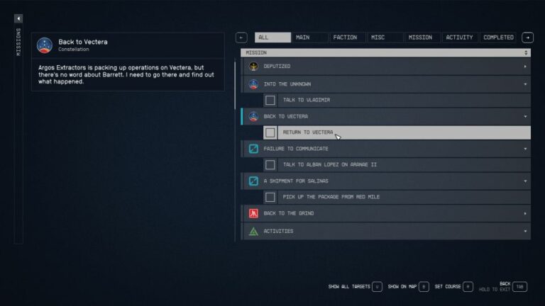 Starfield: Back To Vectera Walkthrough & Guide