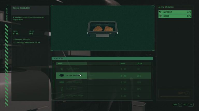 Starfield: How To Cook In The Game