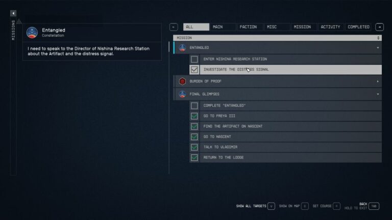 Starfield: Entangled Mission Walkthrough & Guide