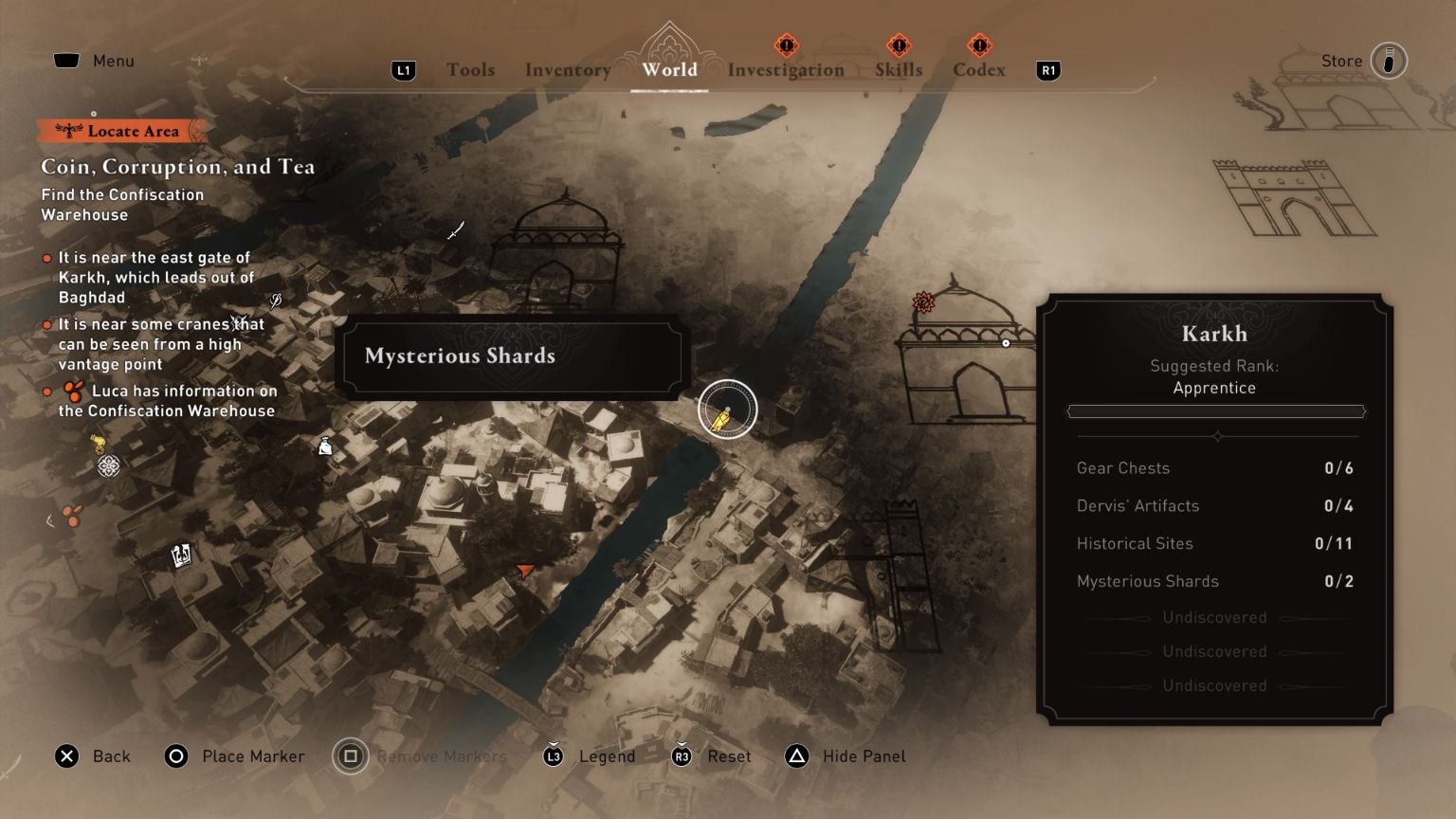 AC Mirage: Mysterious Shard Locations In Karkh