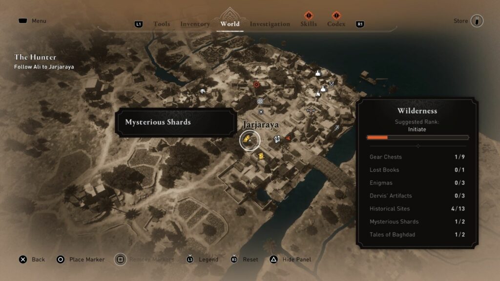 AC Mirage: Mysterious Shards Location In The Wilderness